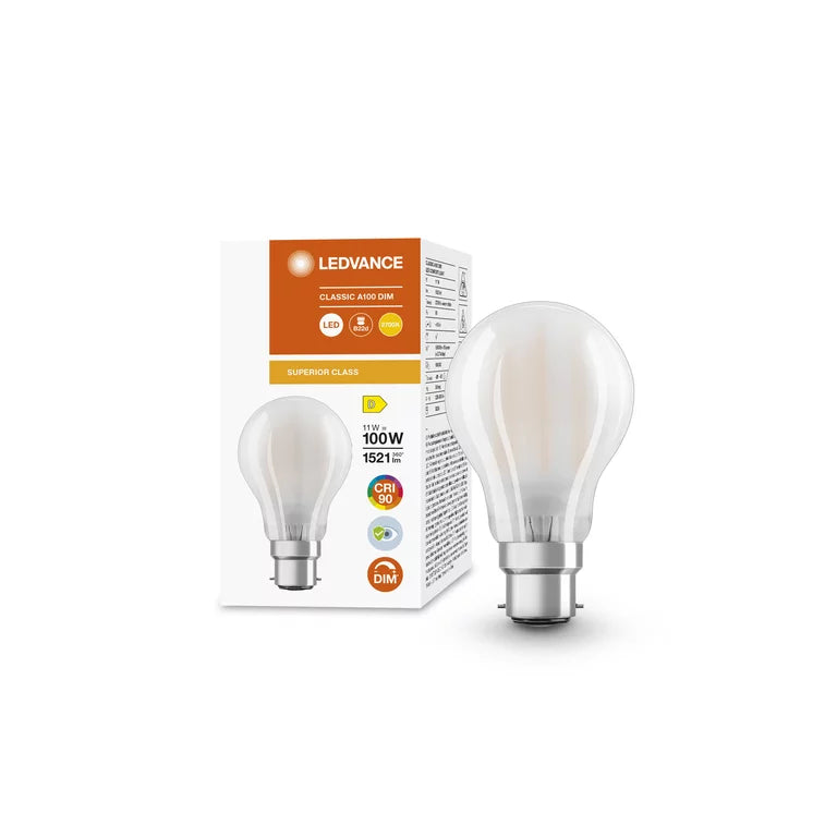 Ledvance LED CLAS 100 DIM S 100 11 W/2700 K B22d – The Lamp Company