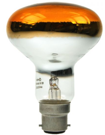 R95100BC-A-CR - Crompton R95 Lamp 240v 100w E27/ES Amber – The Lamp Company