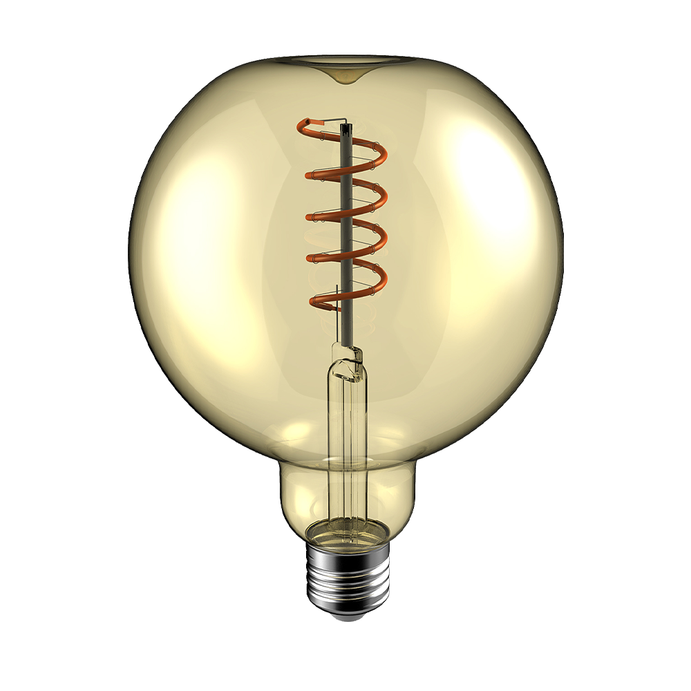 Crompton 22027 LED Decorative Aureum Globe G125 Golden 4W 1800K ES-E27 – The Lamp Company