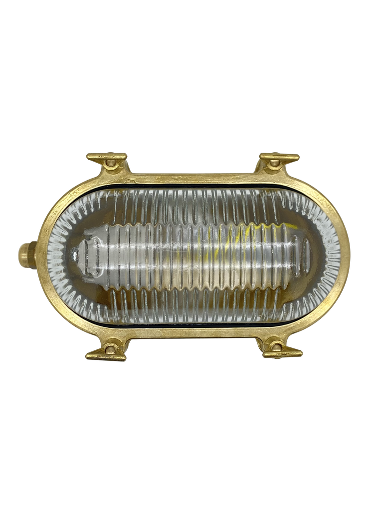 09105 - Navigator Solid Brass Standard Bulkhead - Raw Brass – The Lamp ...