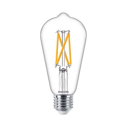 Philips CLA LEDBulb DT 7-60W E27 CRI90 ST64 CL - Classic LEDbulb E27 E ...