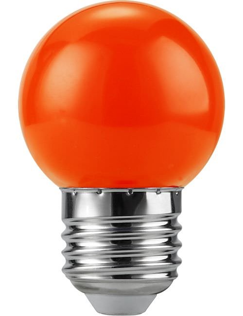 SPL LED E27 Ball G45x68MM 230V 1W 320° AC Red Non-Dimmable K Non-Dimma ...