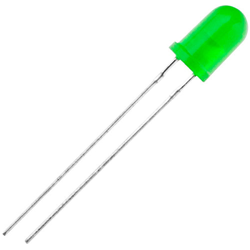 Schiefer 5mm Single Led 17V 20mA DC Diffused Green 30000h K Non-Dimmab ...