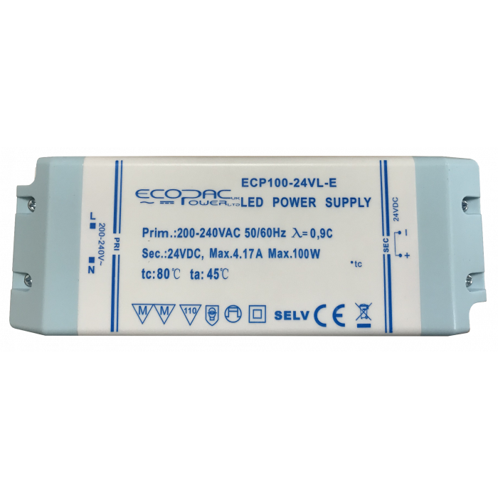 ECP100-ES - Ecopac ECP100E Series LED Driver 100W 12V – 24V – The Lamp ...