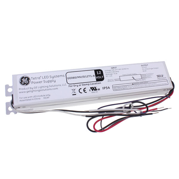 GE Constant Voltage LED Driver 12V 60W 1-10 Dimmable – The Lamp Company
