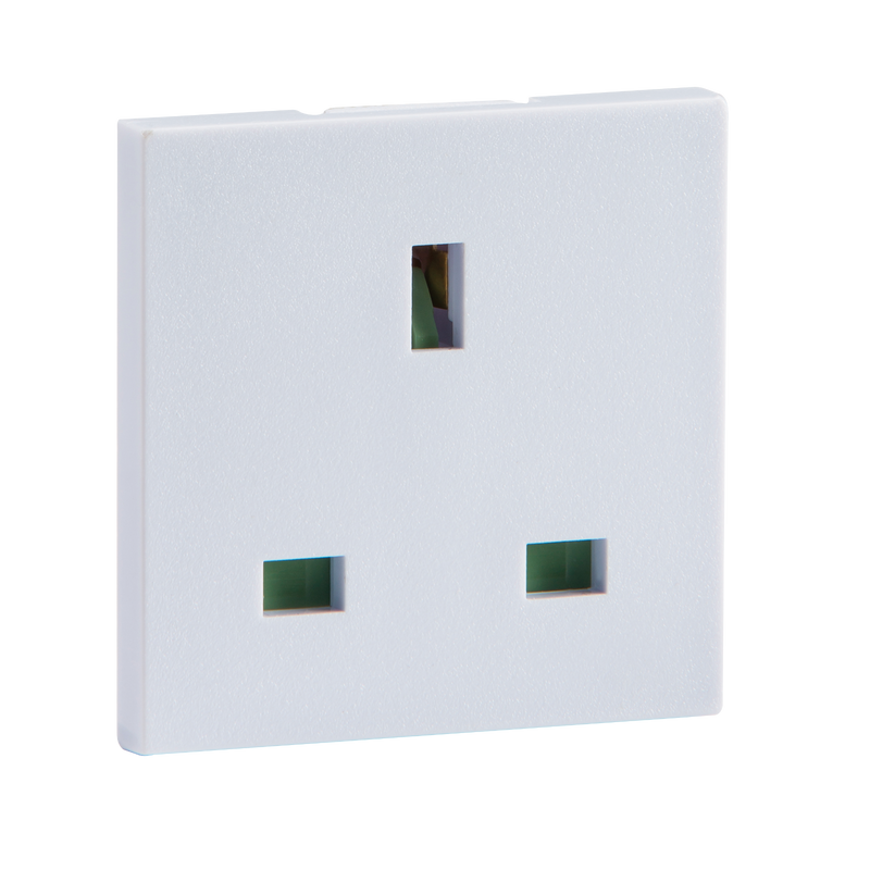 Knightsbridge NET13AWH 13A 1G White Unswitched Modular Socket (50x50mm ...